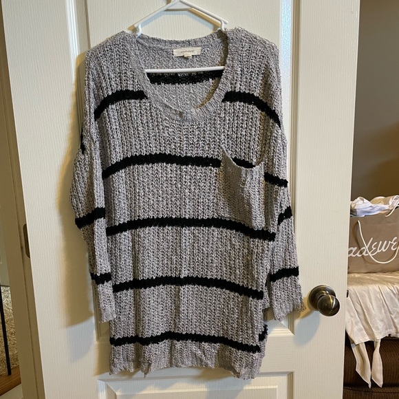 Sweaters | One The Land Stripped Knit Sweater | Poshmark